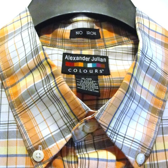 Alexander Julian | Shirts | Alexander Julian Colours Ss Xl No Iron ...